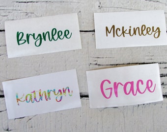 Double-layer Monogram Decal, Shadow Block Monogram, Vinyl Decal, Drop ...