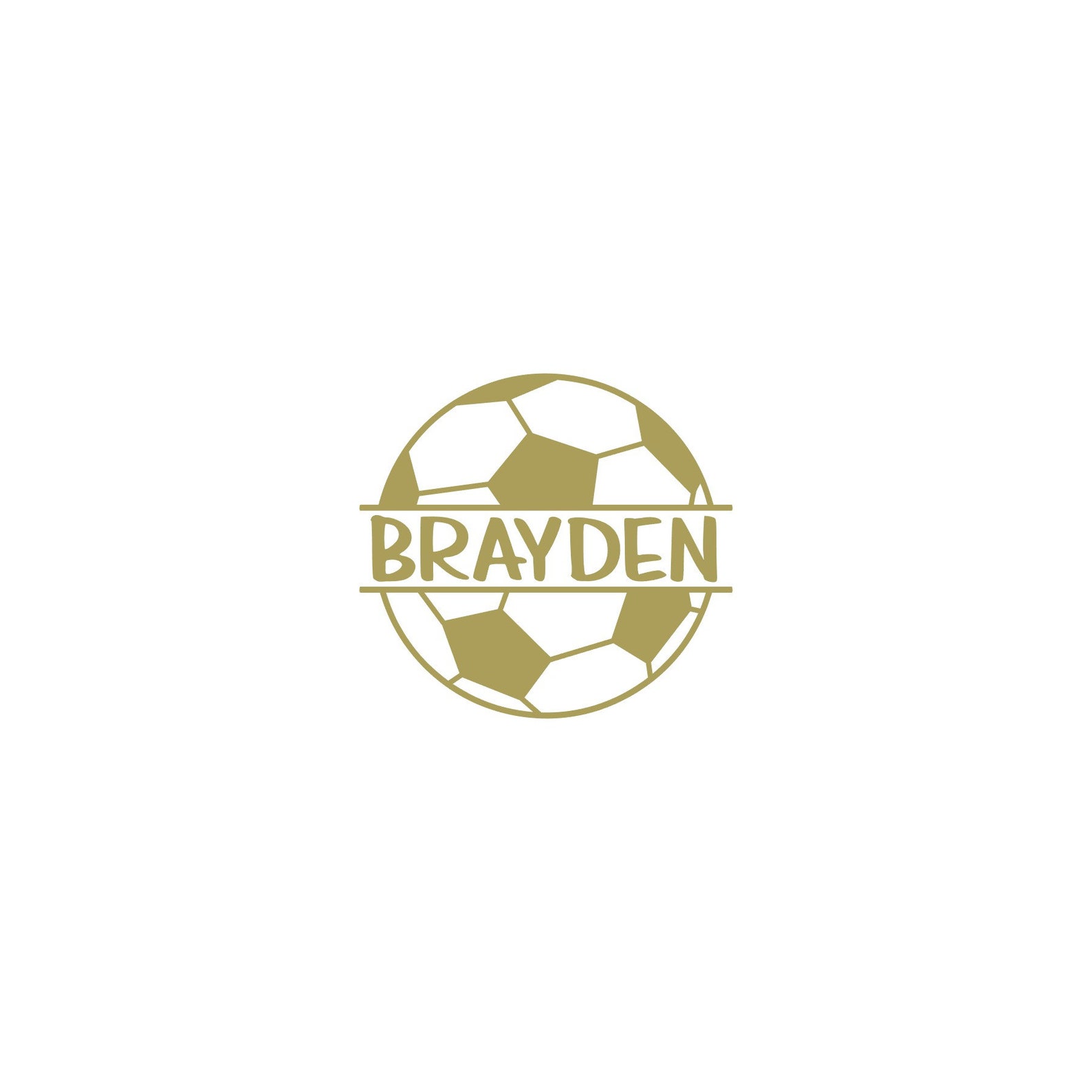 Vinyl Name Decal Soccer Ball Decal Soccer Sticker Water - Etsy