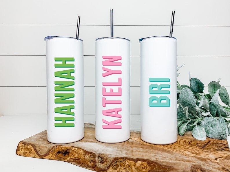 Double Layer Name Decal Two Color Name Sticker - Etsy