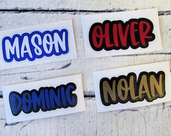 Double Layer Name Name Decal Double Layer Decal Two Color Name Word ...