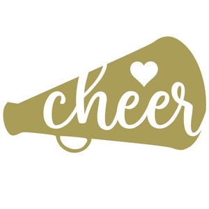 Vinyl Cheer Decal - Cheer Monogram Decal - Cheerleading Vinyl Sticker ...