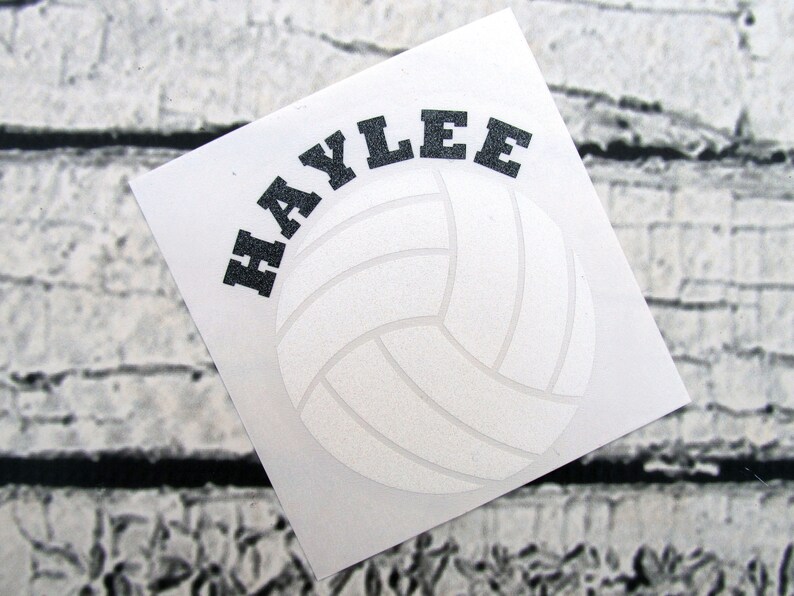 Vinyl Volleyball Decal Personalized Volleyball Sticker Car - Etsy