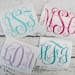 3 Inch Laptop Monogram Decal - Vinyl Monogram Decal - Monogram Decal ...