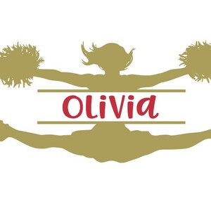 Vinyl Cheer Personalized Decal - Cheer Stunts Decal - Cheerleading ...
