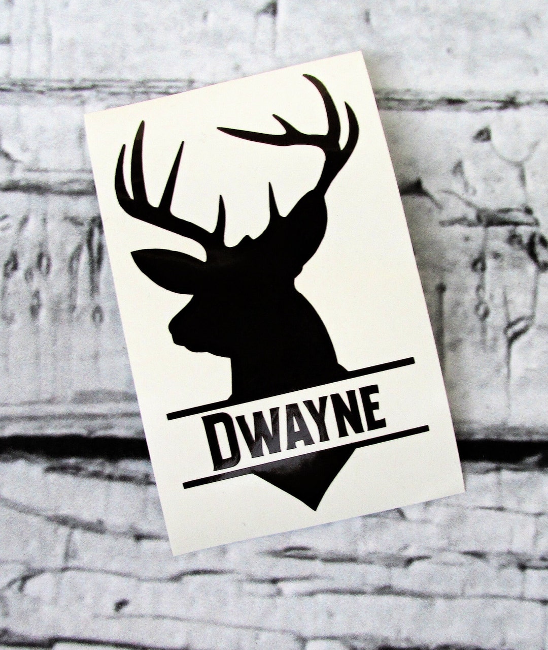 Personalized Deer Name Decal - Custom Deer Sticker - Hunter Gift Him ...