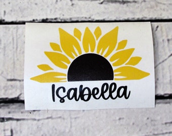 Flower Name Decal Flower Sticker for Tumblers Laptops - Etsy