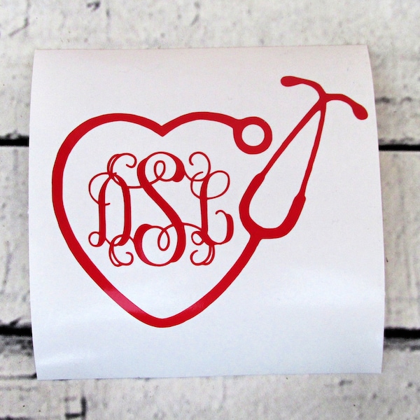 Stethoscope Monogram - Etsy