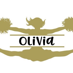 Vinyl Cheer Personalized Decal - Cheer Stunts Decal - Cheerleading ...