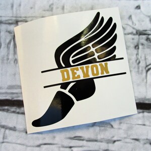 Track and Field Decal - Sport Decal - Track Shoe Sticker - Sport ...