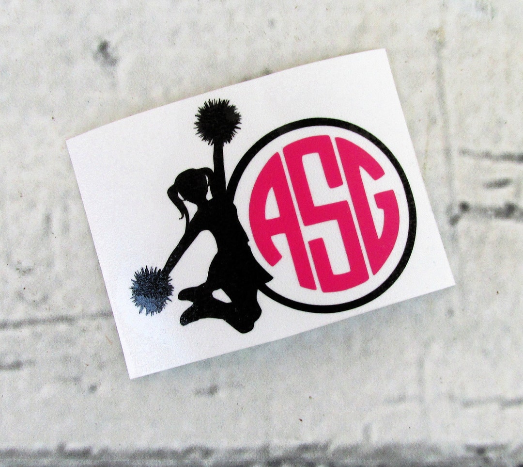 Cheer Decal - Custom Cheerleader Sticker - Personalized Cheerleader ...