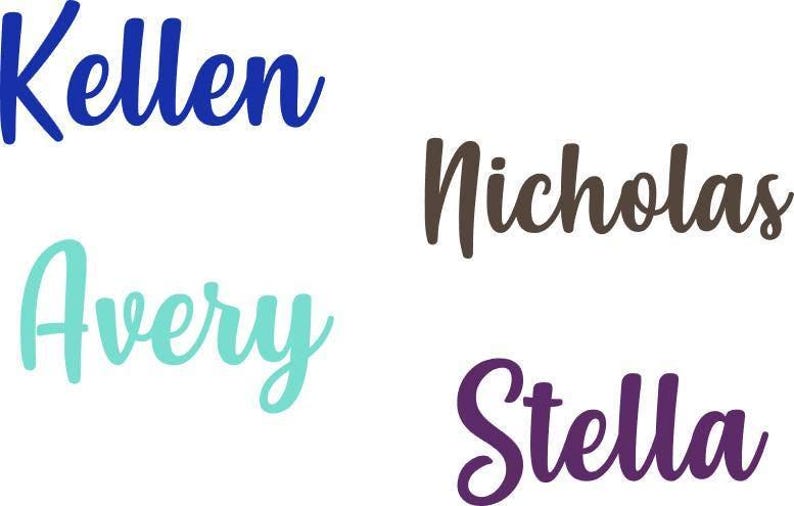 Personalized Vinyl Name Decal - Custom Sticker for Laptop and More - Etsy