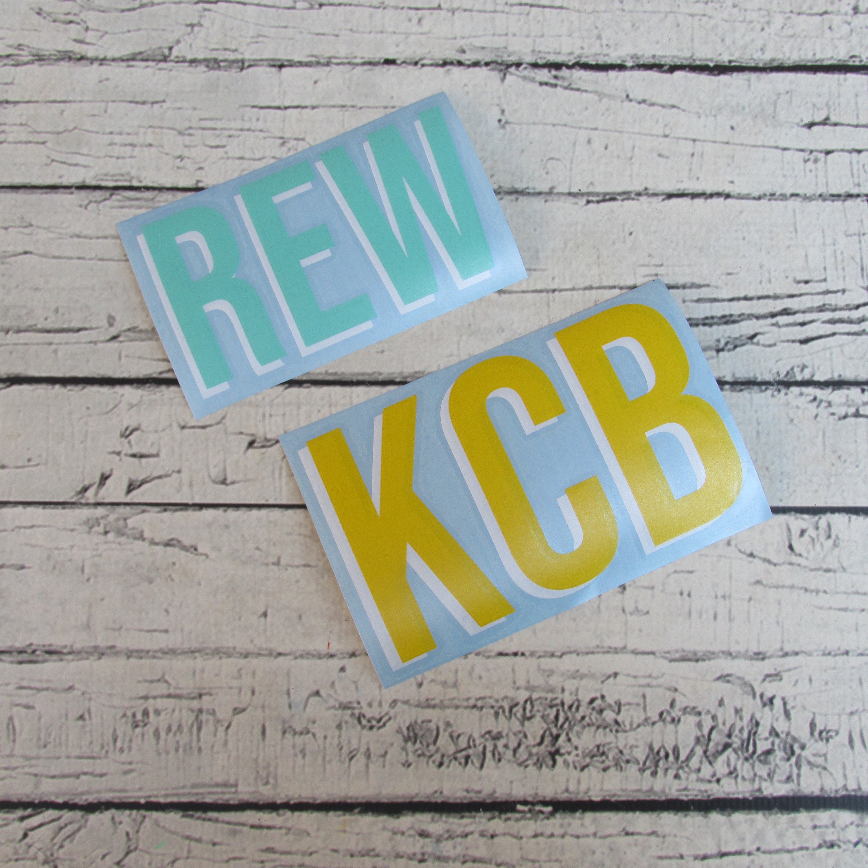 Double-layer Monogram Decal Shadow Block Monogram Vinyl - Etsy