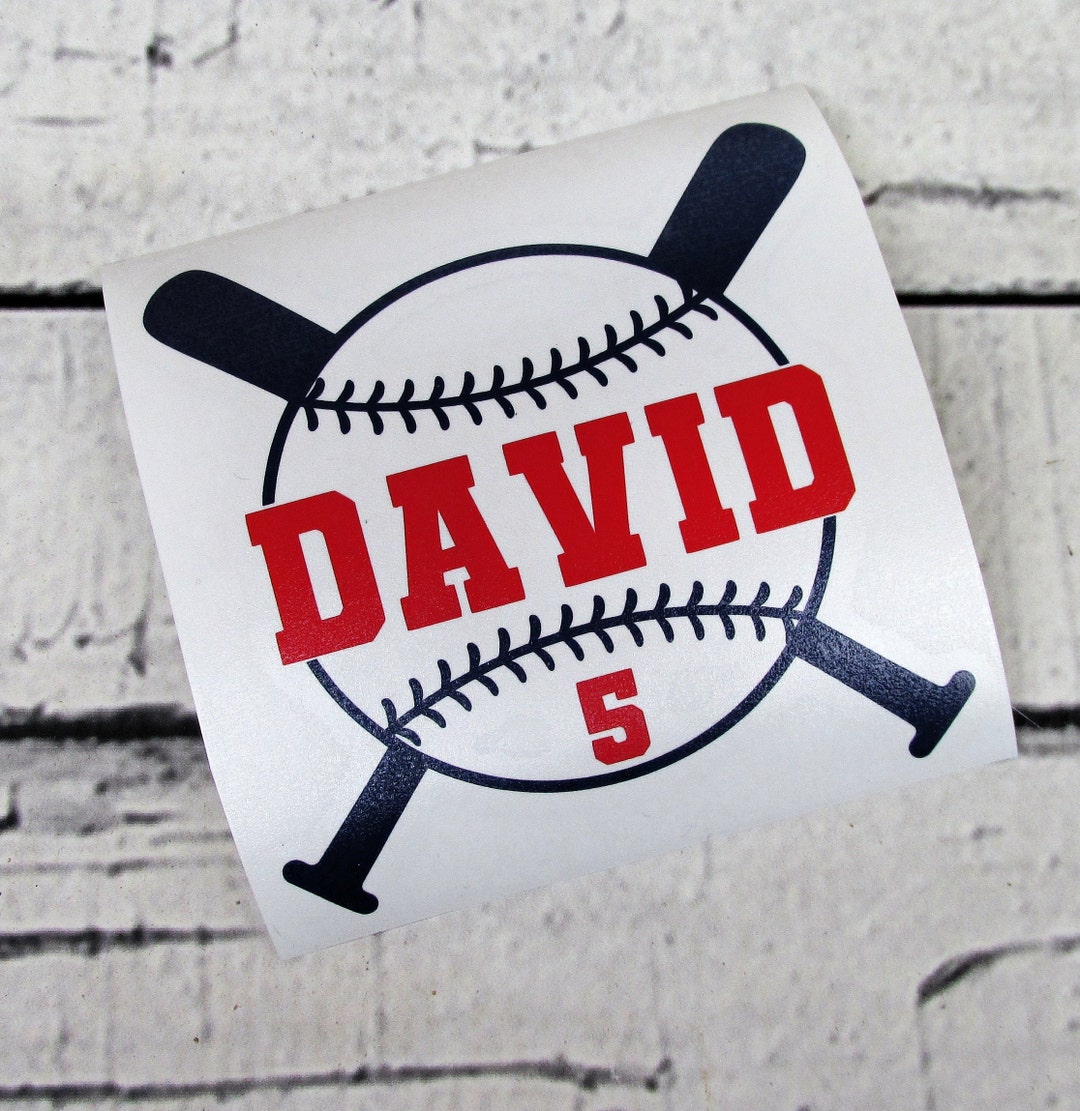 Custom Baseball Decal - Personalized Baseball Sticker - Car Decal ...