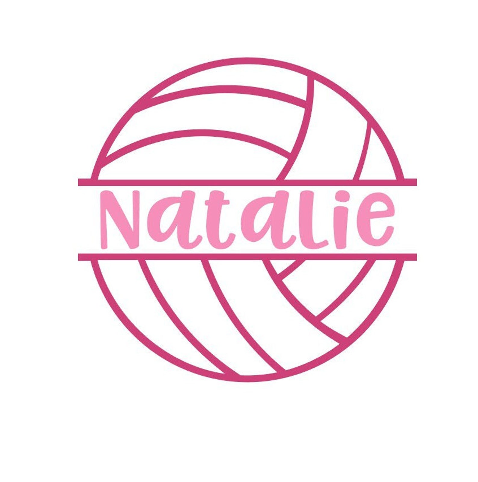 Vinyl Name Decal - Volleyball Decal - Volleyball Sticker - Folder Decal ...