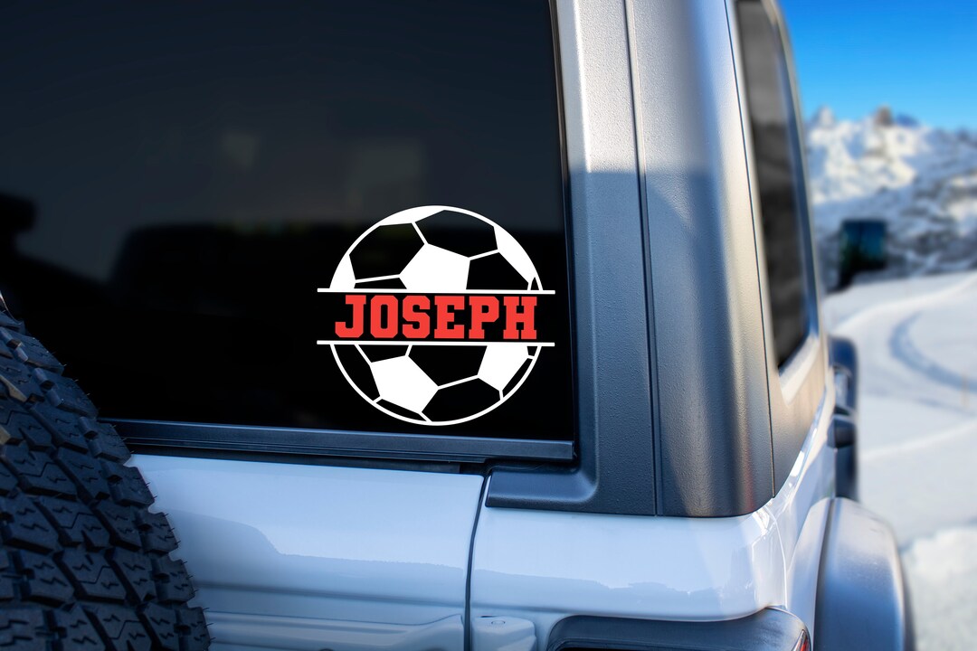 Custom Soccer Decal - Soccer Ball Decal - Soccer Player Decal ...