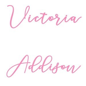 Custom Name Decals - Wedding Name Decals - Wedding Party Bridal Shower ...