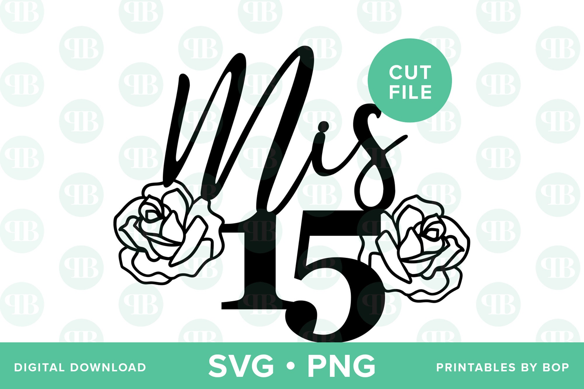 Mis Quince SVG, Quinceañera SVG, Mis 15 Svg, Quinceañera Cake Topper ...