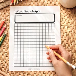 Create Your Own Wordsearch, Spelling Activity Worksheet | Homeschool ...