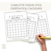 Charlotte Mason Observation Calendars, Nature Study, Charlotte Mason ...