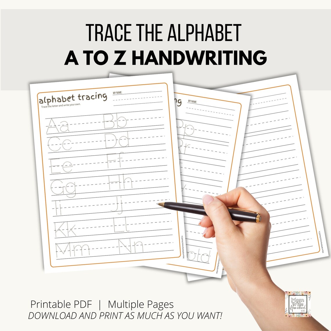 Forest Alphabet Worksheets Alphabet Printables Homeschool Printables ...