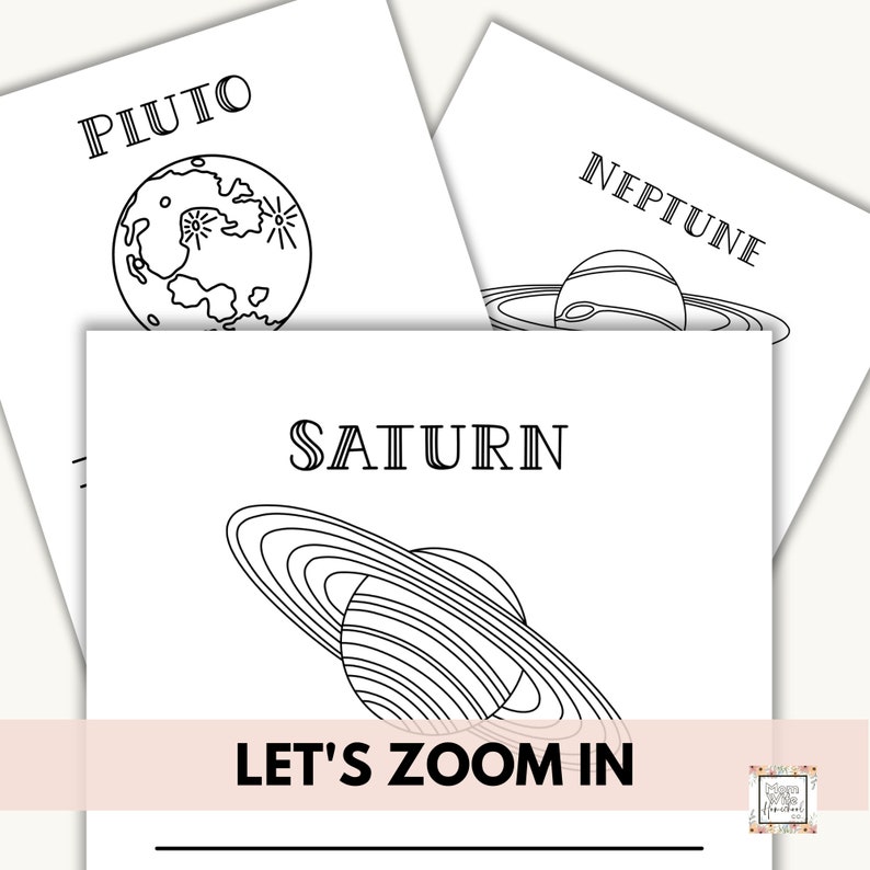 Solar System Notebooking Worksheets Printable Science - Etsy