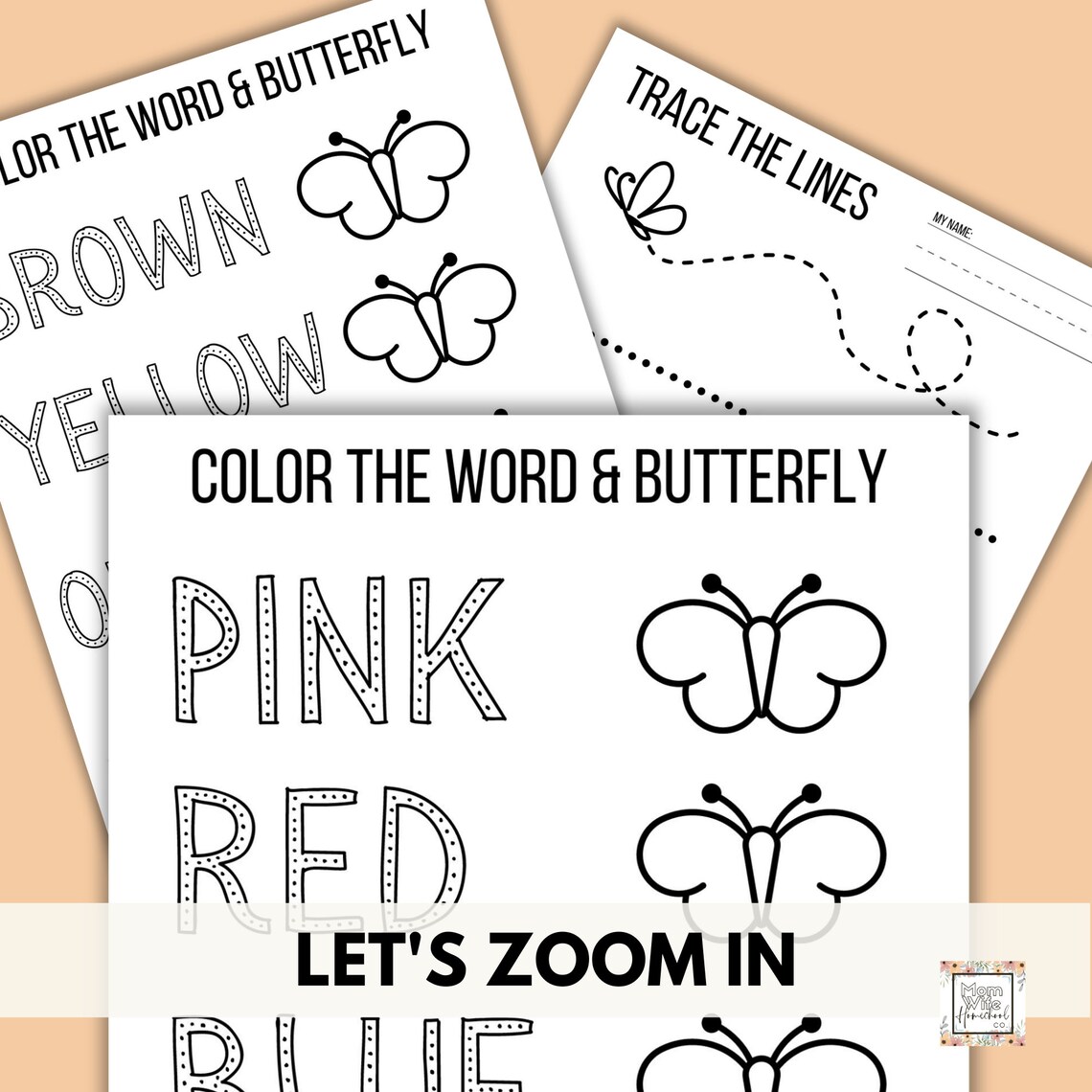 Butterfly Pre-k Packet Preschool Worksheets Printable - Etsy