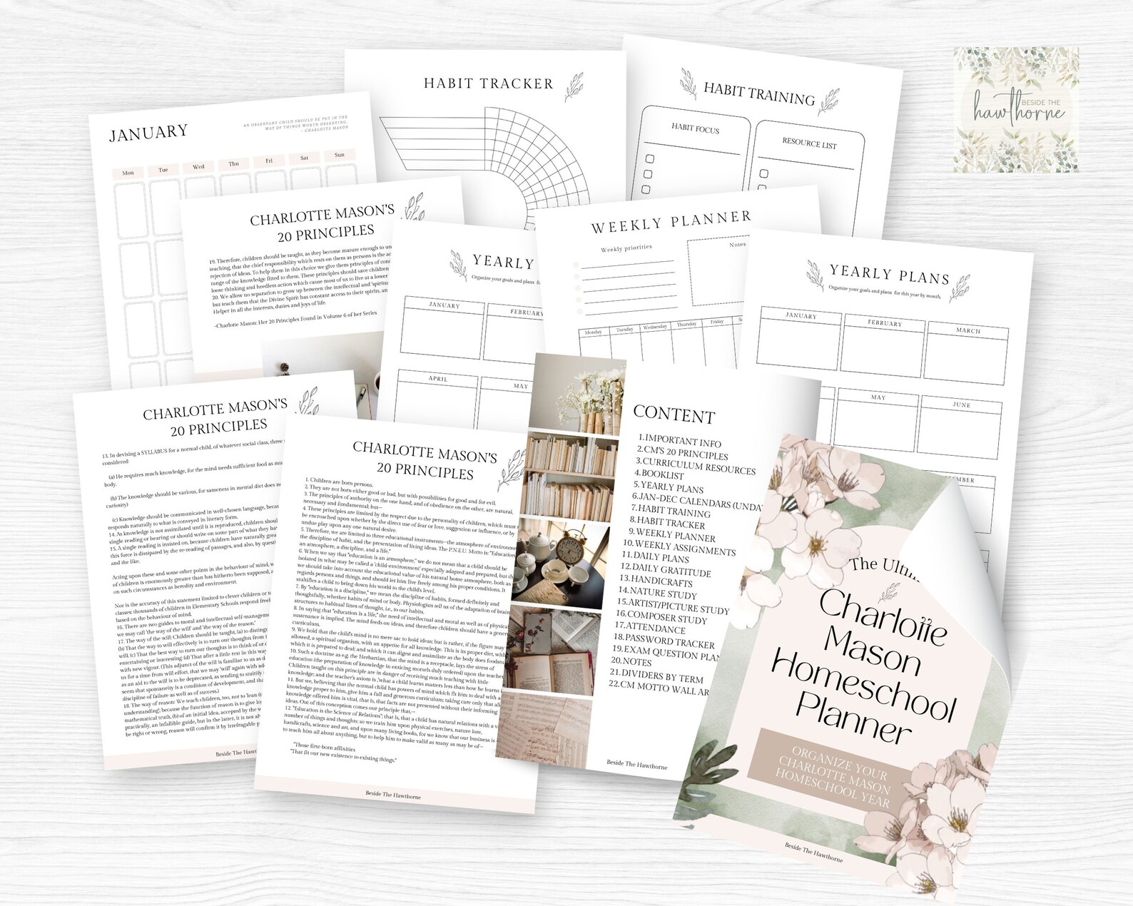 The Ultimate Charlotte Mason Homeschool Planner Undated Homeschool ...