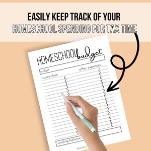 Homeschool Budget Planner Homeschool Planner Printables Printable PDF ...