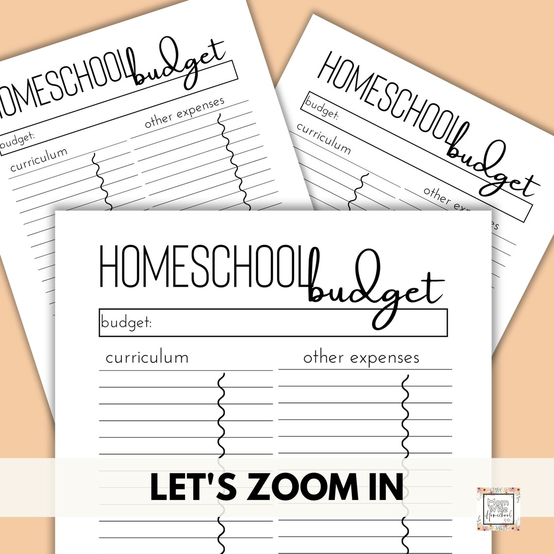 Homeschool Budget Planner Homeschool Planner Printables Printable PDF ...