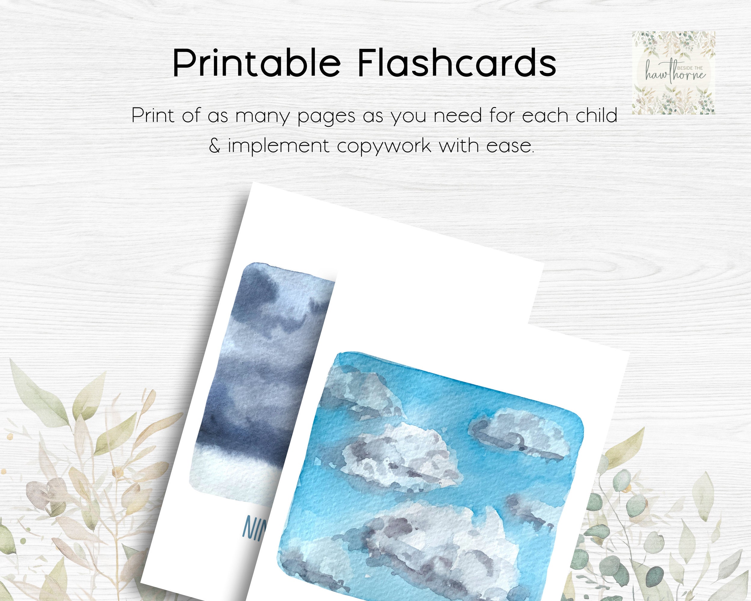 Cloud Identification Flashcards, Clouds Flash Cards, Science and Nature ...