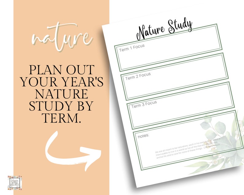 Charlotte Mason Homeschool Planner - Eucalyptus | Homeschool Planners ...