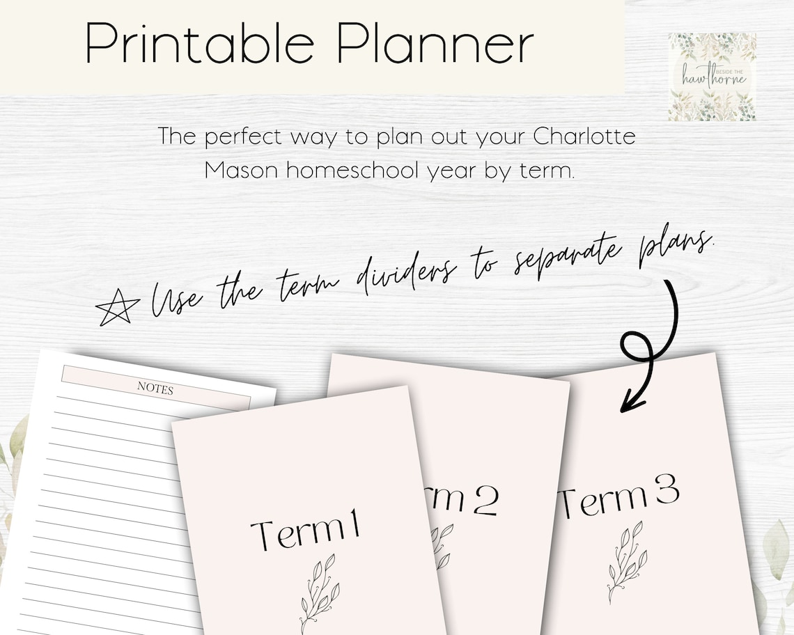 The Ultimate Charlotte Mason Homeschool Planner Undated - Etsy