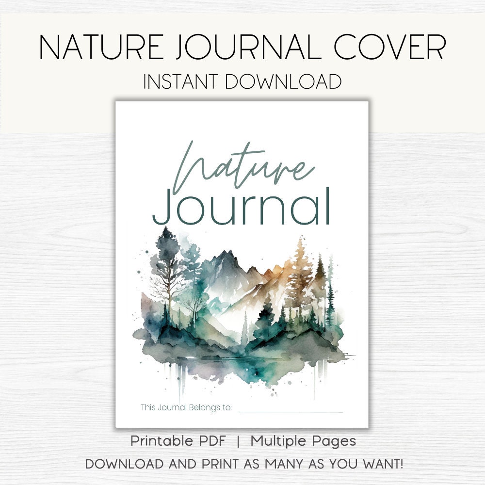 Nature Journal Cover - Mountains, Nature Study, Charlotte Mason ...
