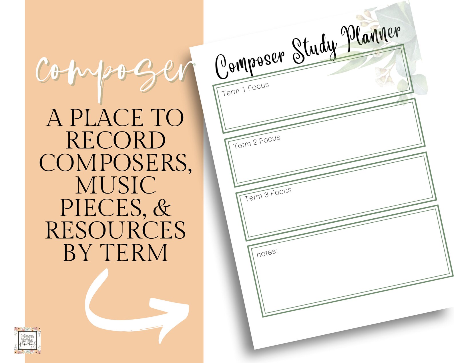 Charlotte Mason Homeschool Planner - Eucalyptus | Homeschool Planners ...