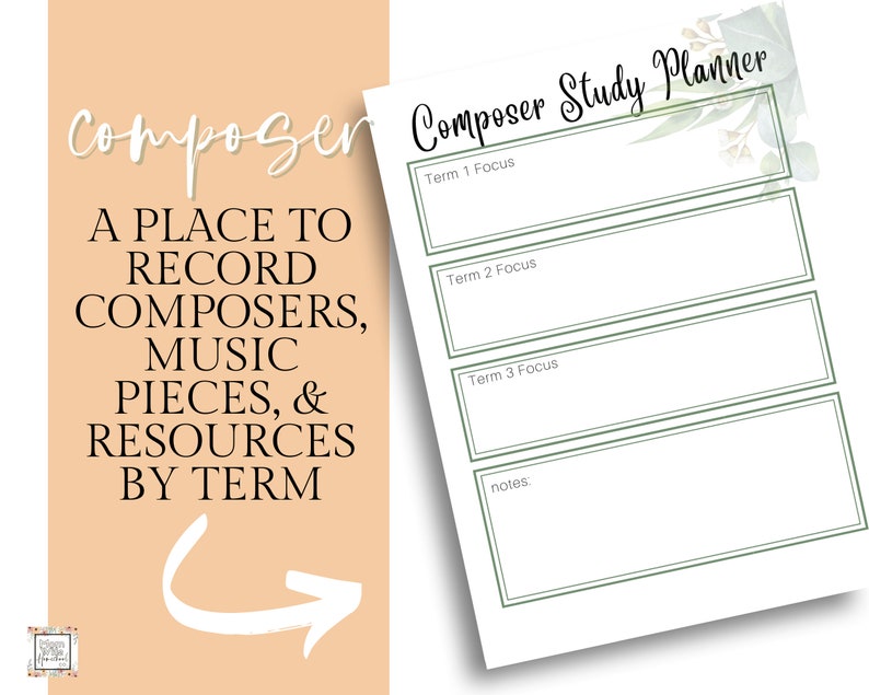 Charlotte Mason Homeschool Planner - Eucalyptus | Homeschool Planners ...