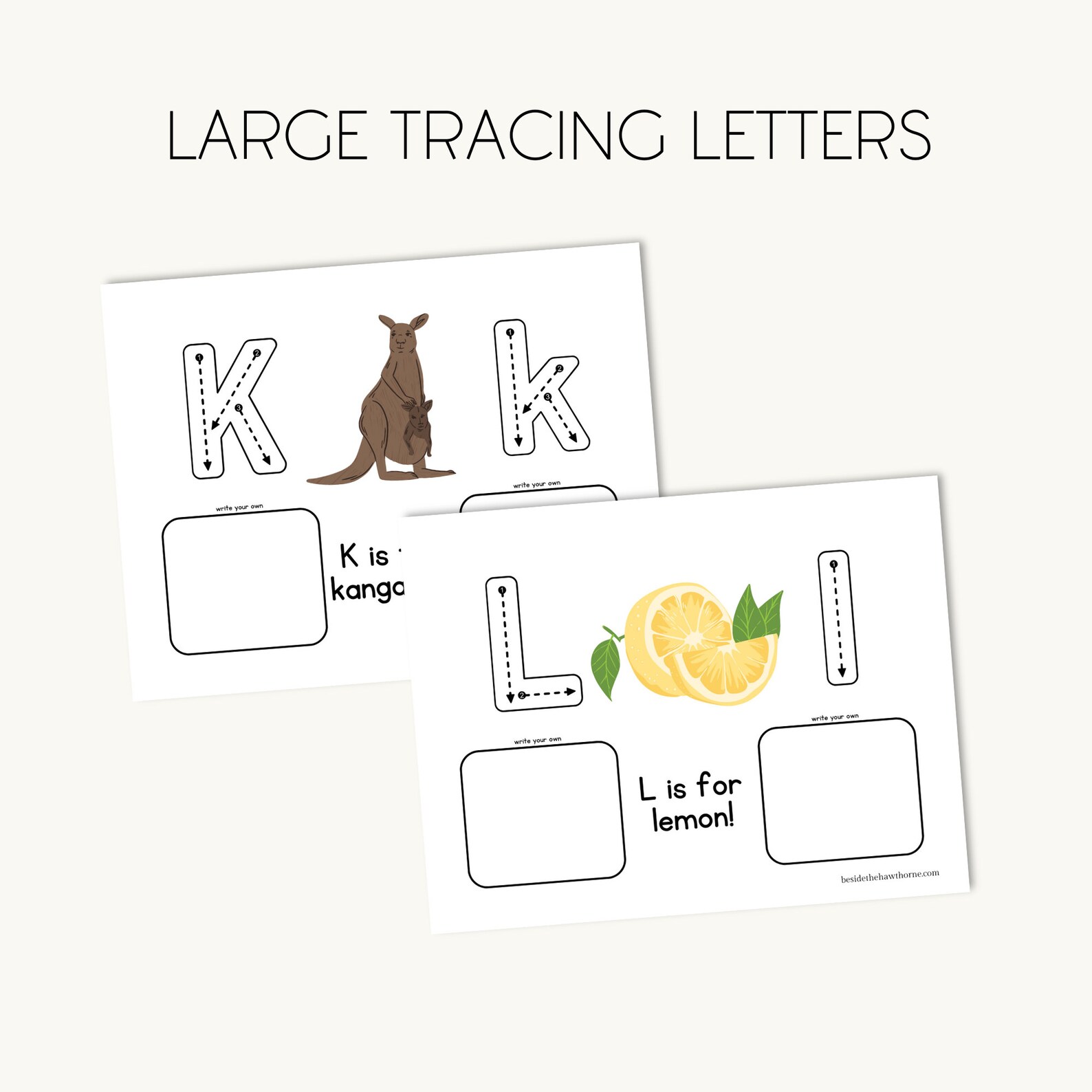 Nature Alphabet Tracing Handwriting Worksheets, Charlotte Mason ...