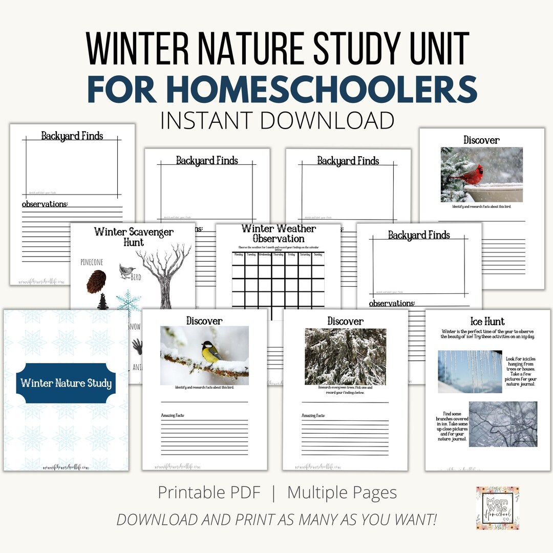 Winter Nature Study Unit | Homeschool Unit Study | Homeschooling ...