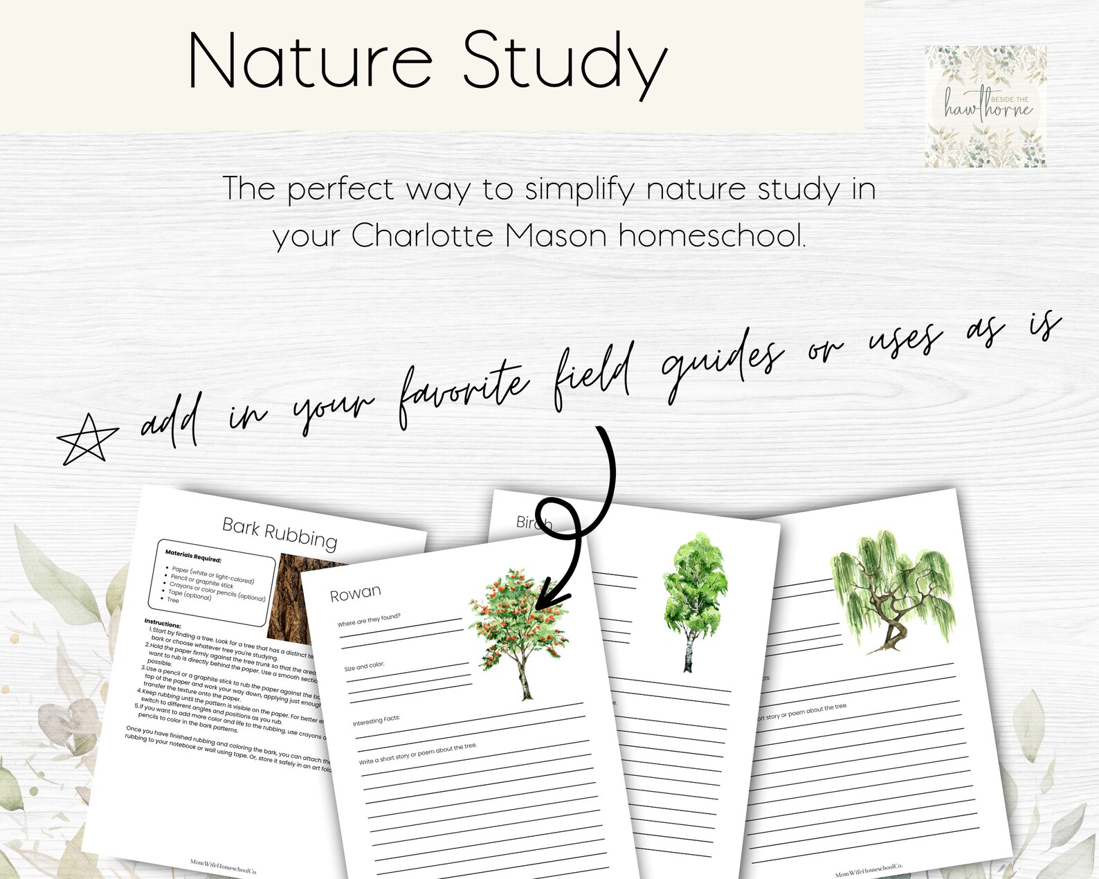 Trees & Leaves Nature Study Unit, Unit Study, Homeschool Curriculum ...