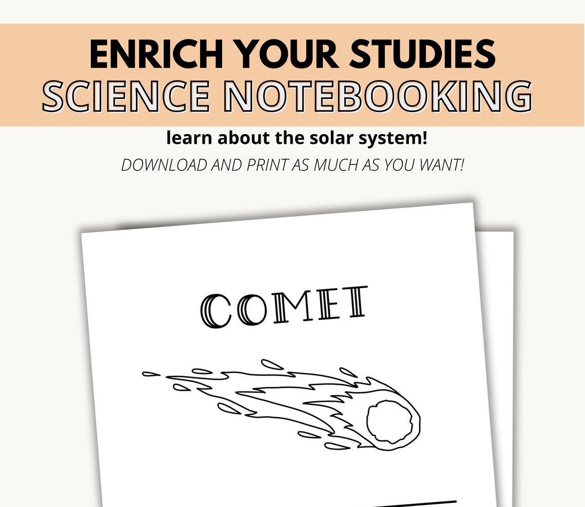 Solar System Notebooking Worksheets Printable Science Notebook Pages ...