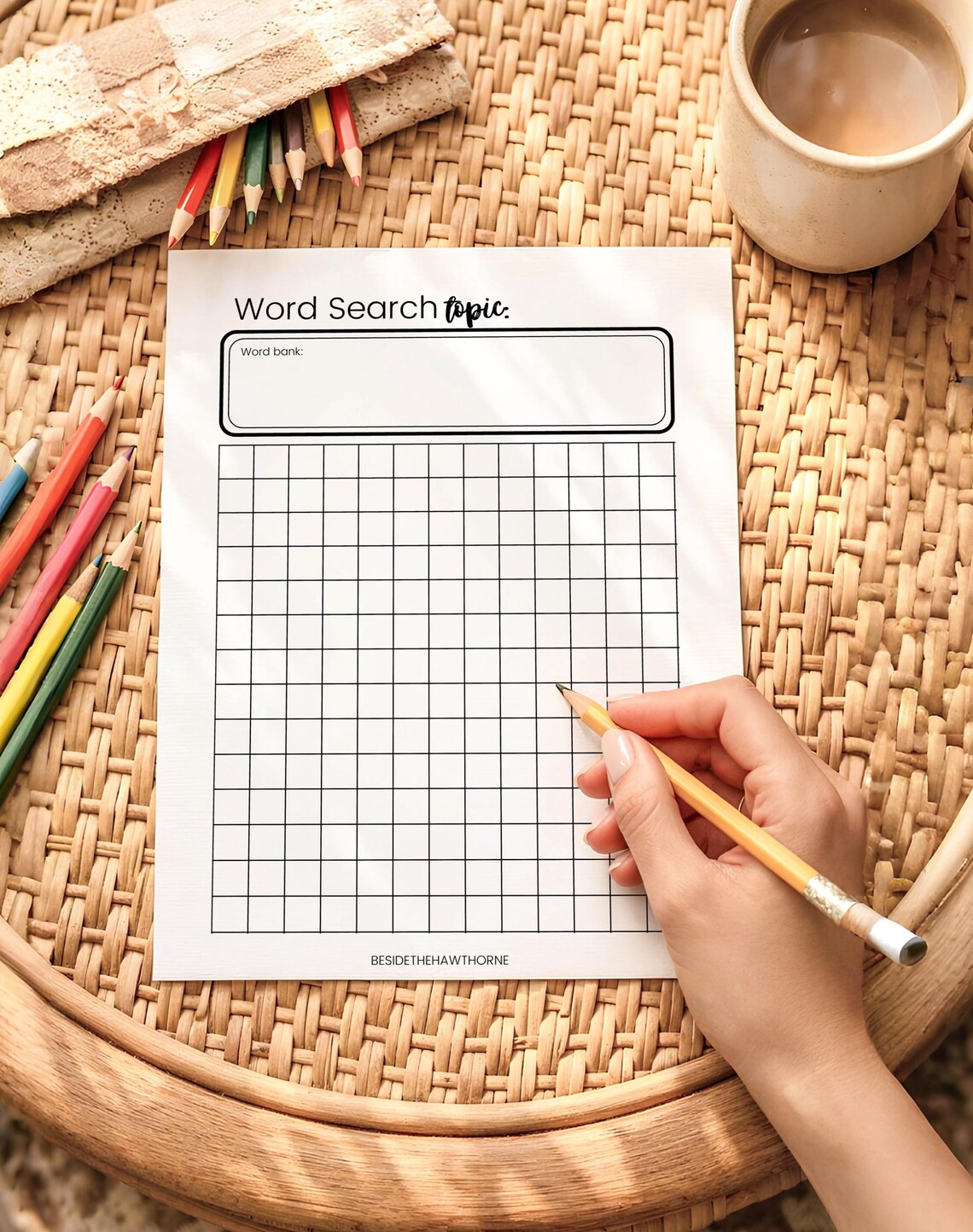Create Your Own Wordsearch, Spelling Activity Worksheet | Homeschool ...