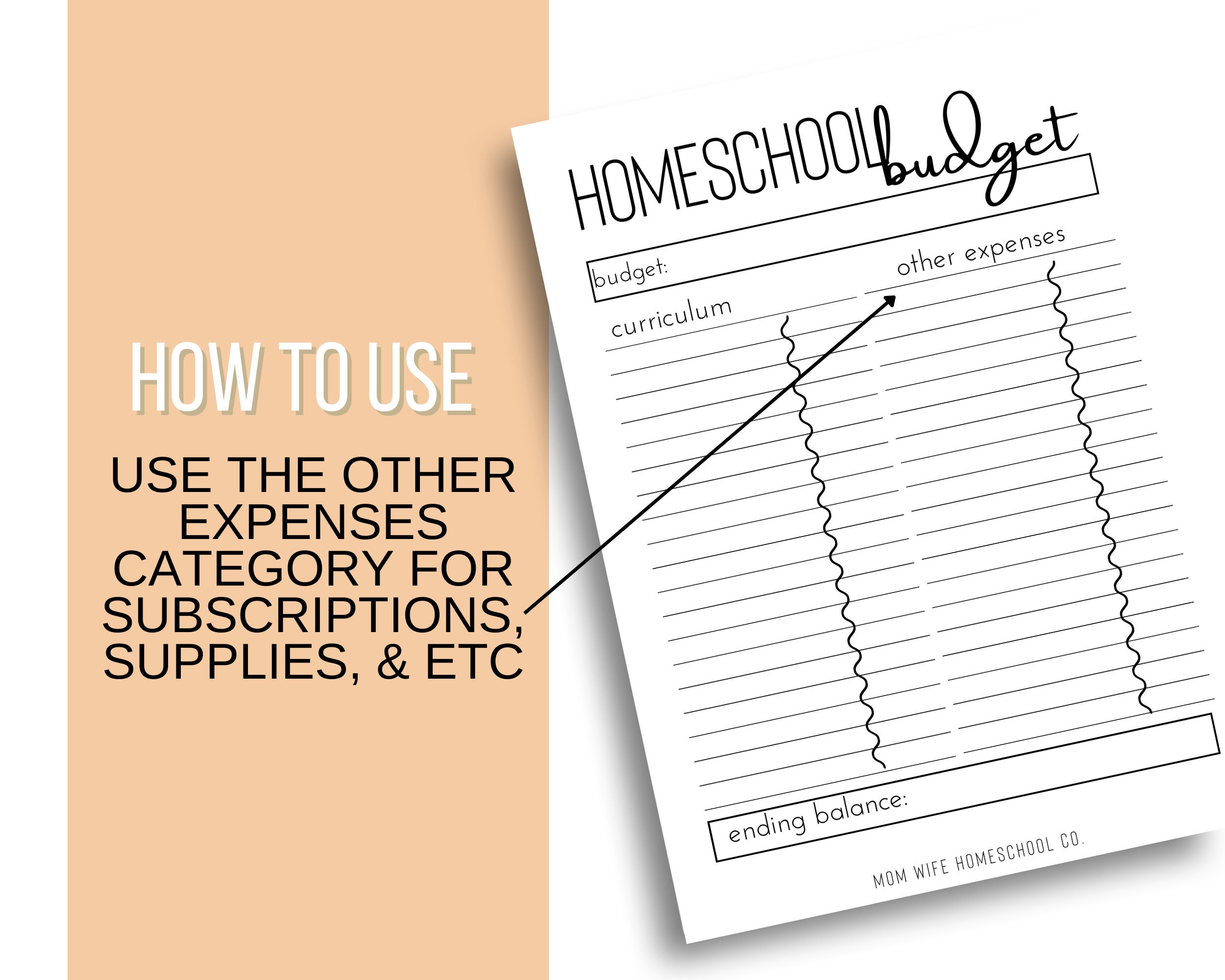 Homeschool Budget Planner Homeschool Planner Printables Printable PDF ...