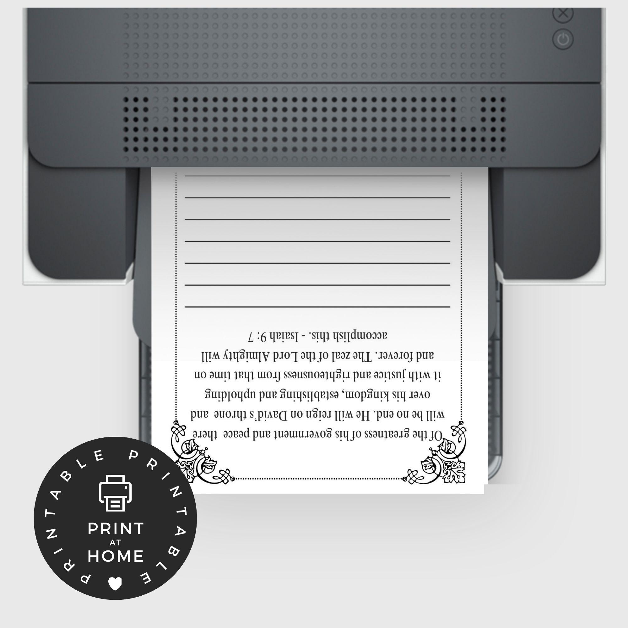 Christmas Scriptures Copywork: Print Bible Copywork | Homeschool ...