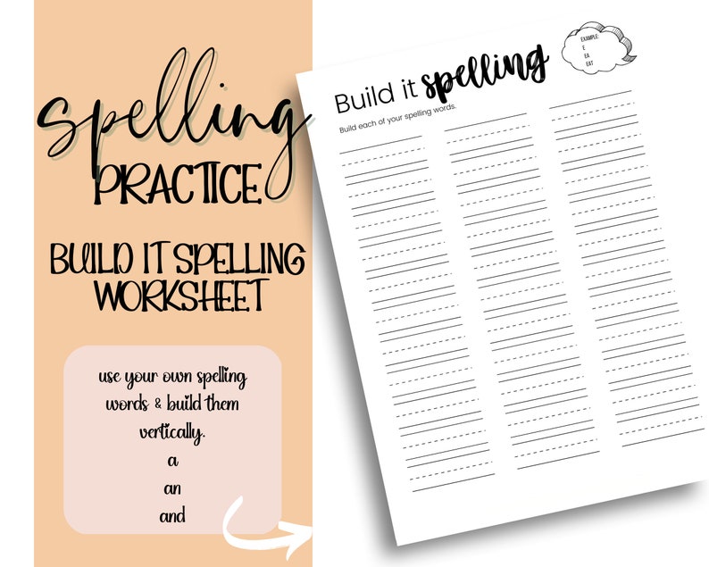 Spelling Practice Worksheets for Kids | Homeschooling Worksheets ...