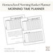 Homeschool Morning Basket Planner | Instant Download, Planner ...