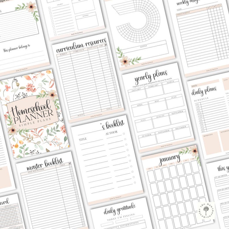Homeschool Planner for Multiple Kids - Daily Schedule & Lesson Plans ...