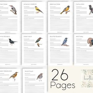 North American Birds Nature Study Unit, Unit Study, Homeschool ...