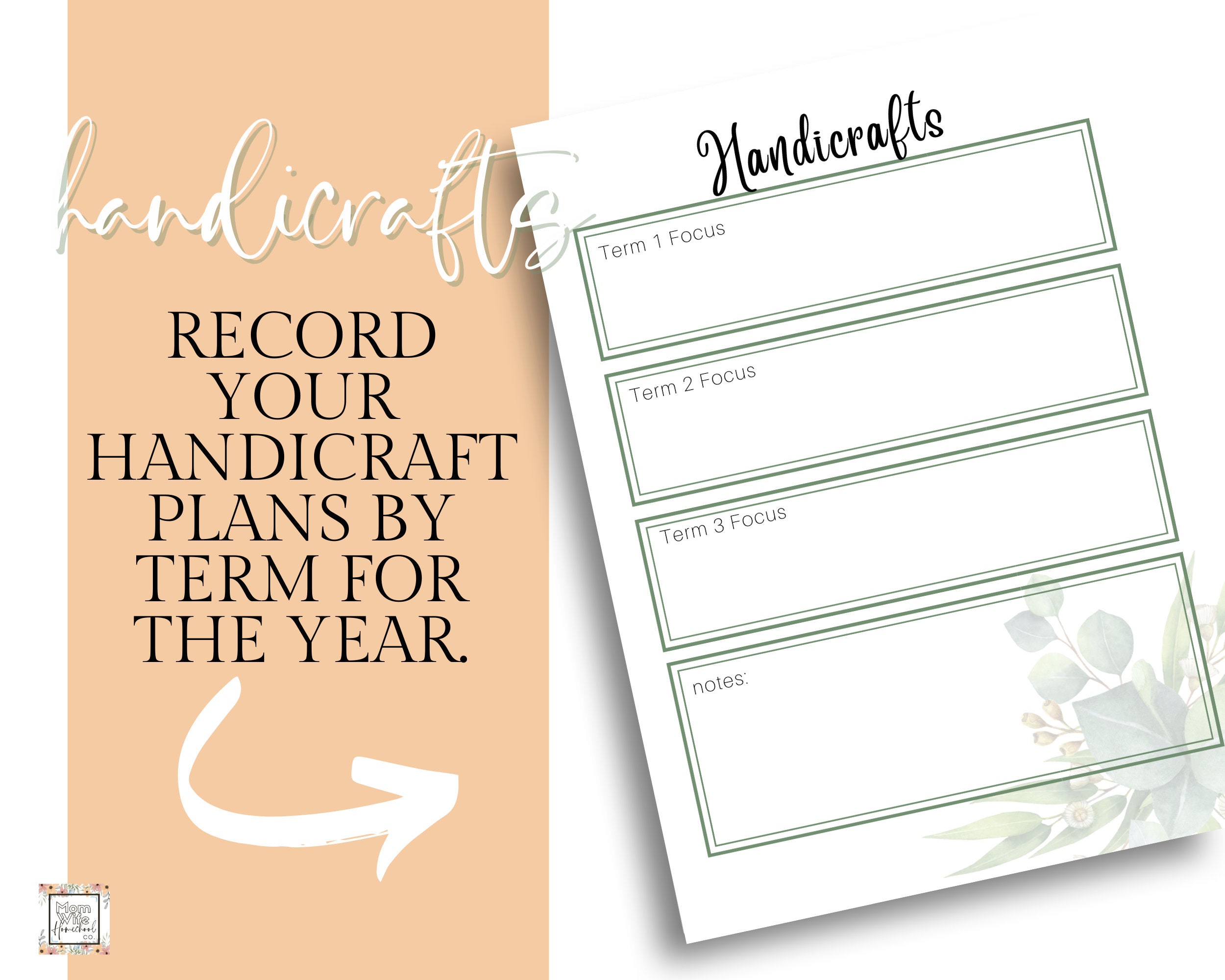 Charlotte Mason Homeschool Planner - Eucalyptus | Homeschool Planners ...