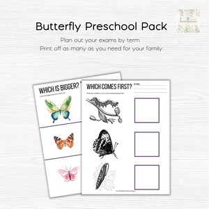 Butterfly Pre-k Packet Preschool Worksheets | Printable | Letters and ...