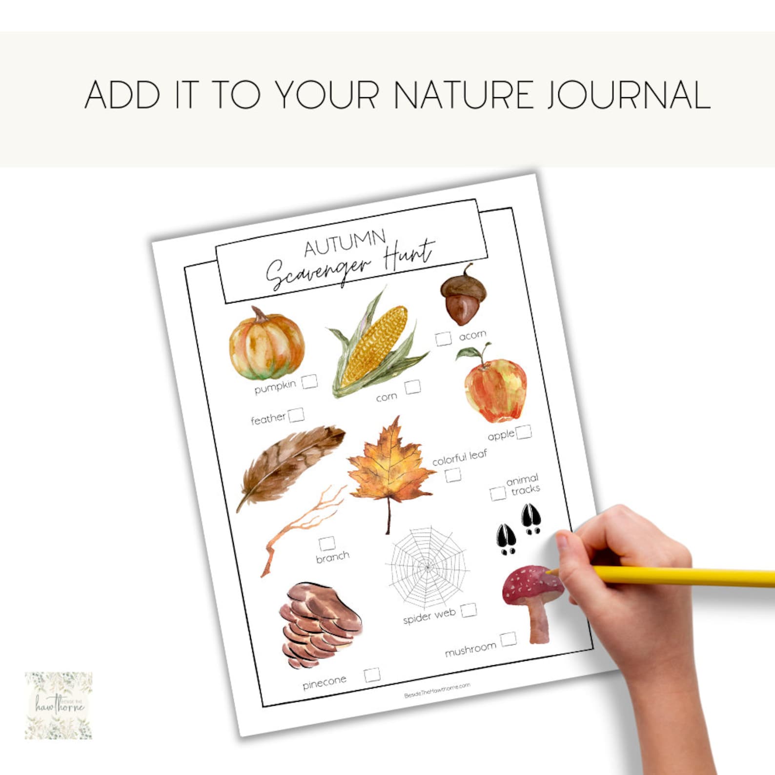 Fall Scavenger Hunt Printable | Printable Nature Scavenger Hunt ...