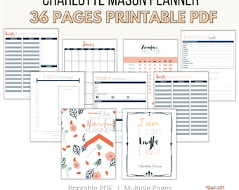 Homeschool Planner - July 2022-june 2021 - Charlotte Mason Inspired ...